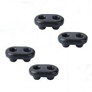 Hzaiwy 2PCS Cooler Rubber Feet Replacement for YETI,Non-Slip Cooler Rubber Feet for RTIC 45qt 65qt 110qt 145qt,Thickened Soft Rubber Feet Bottom for YETI (Black