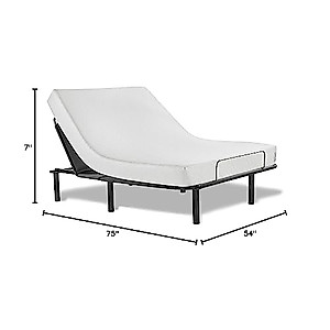 Simmons - Gel Memory Foam Mattress - 7 Inch, Full Size, Firm Feel, Motion Isolating, Moisture Wicking Cover, CertiPur-US Certified, 100-Night Trial