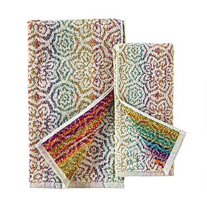 SKL Home by Saturday Knight Ltd. Rhapsody 2 Pc Hand Towel, Multicolored