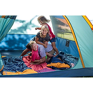 Kelty Callisto Kids 30 Degree Synthetic Insulated Sleeping Bag, Soft Shell, Stuff Sack Included for Boys and Girls