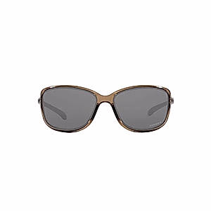 Oakley Women's OO9301 Cohort Rectangular Sunglasses, Brown Smoke/Prizm Black, 62 mm