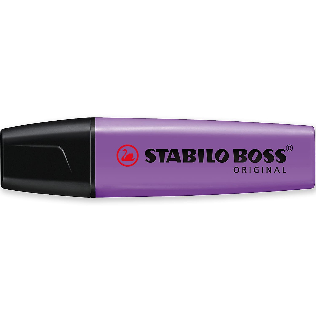STABILO Highlighter BOSS ORIGINAL - Essential Pack of 5 - Red, Yellow, Light Blue, Light Green & Lavender