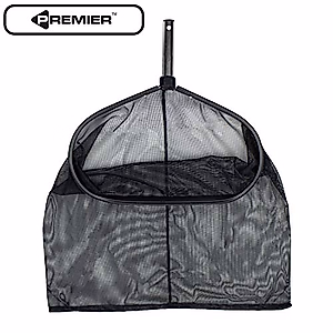 Poolmaster 21196 Heavy-Weight Deluxe Aluminum Swimming Pool Leaf Rake, Premier Collection, Black