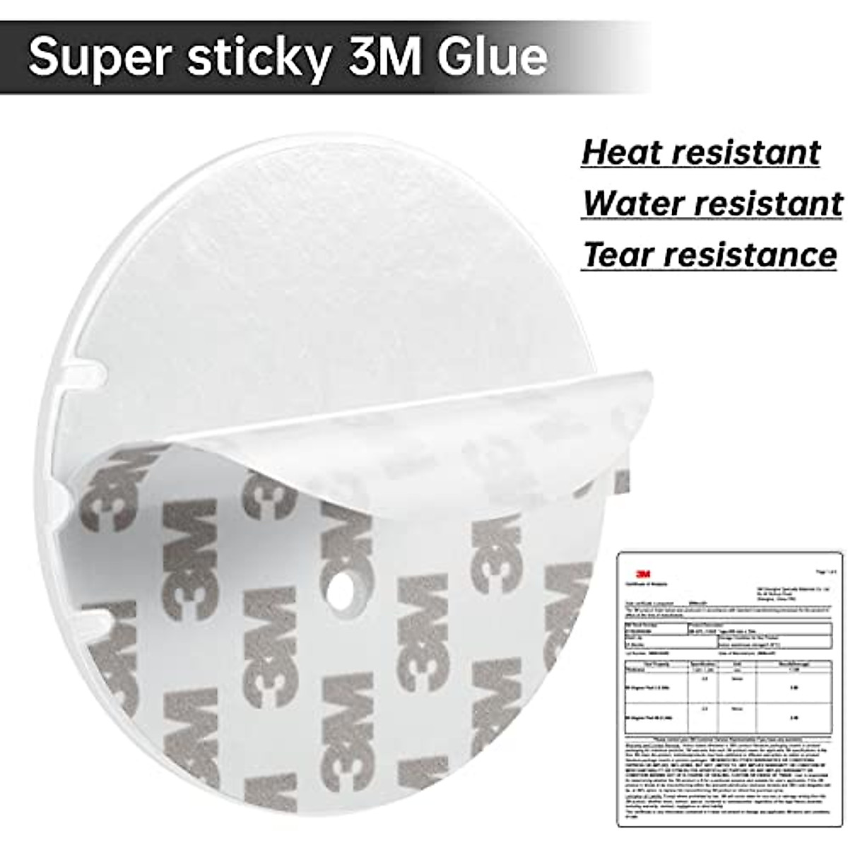 BRIOFOX Shower Curtain Rod Holder 3M Adhesive | Heat Resistant | Waterproof | Max Load 60 lbs Shower Rod Retainer for Wall, 2 Pack, Transparent (Rod Not Included)