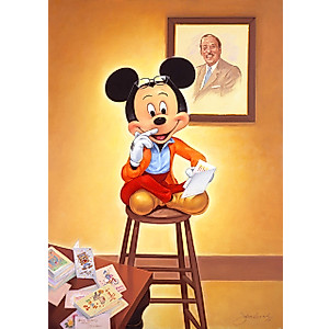 Disney Year of the Mouse Collector Plush, A Man and His Mouse Mickey, Amazon Exclusive, Officially Licensed Kids Toys for Ages 3+ by Just Play