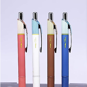 Pentel Gel Ink Ballpoint Pen ENERGEL Clena 0.5mm (Red Ink) [Red] (Japan Import)