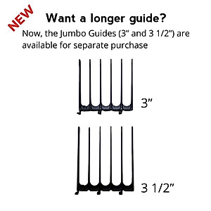 CombPal Scissor Clipper Over Comb Hair Cutting Tool - Barber DIY Home Hair Trimming Guide Comb Set (Classic Set, Black)