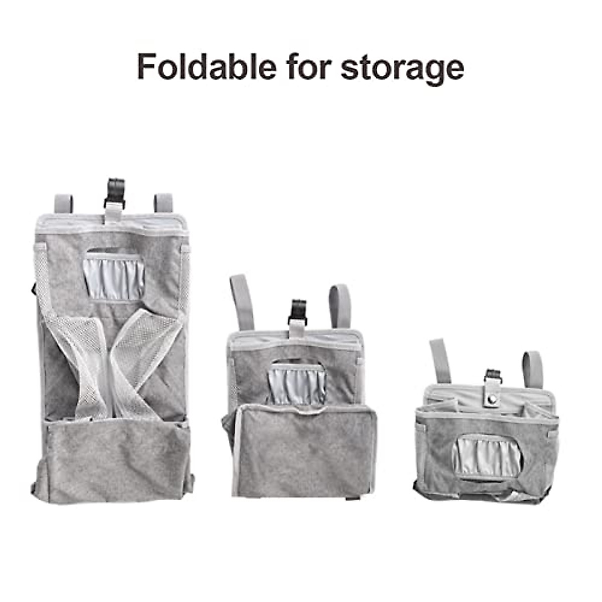 Hanging Diaper Organizer | Diaper Holder for Crib Car Nursery Organizer | Hanging Nursery Diaper Stacker Organizers for Cribs, Baby Essentials