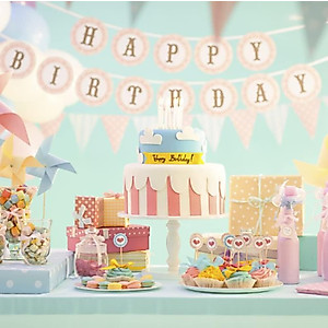 Mighty Merchandise Unscented Traditional Birthday Candles (Pack of 144) - Yellow, Blue, Pink, Green and White Stripped Colors - 4 Boxes of 36