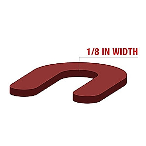 Brutus 99801BR, 1/8-Inch, Pail of 150 Horseshoe Shim Tile Spacers, Red, Count