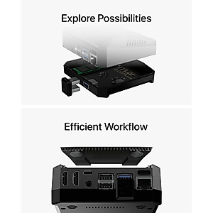 Argon ONE M.2 Aluminum Case for Raspberry Pi 4 with SATA SSD Support | Power Button and Fan | Compatible B-Key and B+M Key