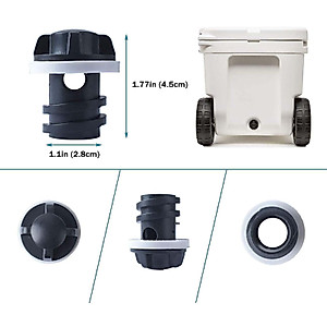 Cooler Plug for YETI,2-Pack Replacement Compatible with YETI RTIC ORCA Roadie and Tundra Coolers,Cooler Accessories for Tank Ice Bucket.