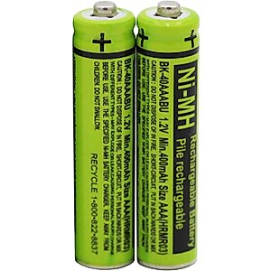 Cerepros 2 BK-40AAABU 1.2V 400mAh Battery Packs for Panasonic BK40AAABU Highpower Corun Cordless Phone