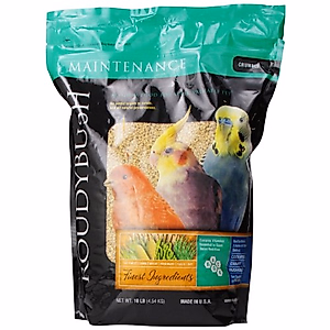 RoudyBush Daily Maintenance Bird Food, Crumbles, 10-Pound