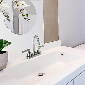 OYMOV RV Faucet Brushed Nickel - Non-Metallic Bathroom Sink Faucets for RVs, Fifth Wheels, Motor Homes, Travel Trailers, Campers, Boats