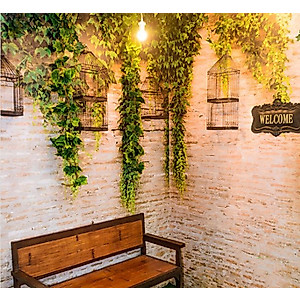 SHINILY 84Ft 12 Strands Artificial Ivy Fake Vines, Greenery Leaves Ivy Garland Artificial Hanging Plants for Home Kitchen Garden Wedding Party Wall Room Decor