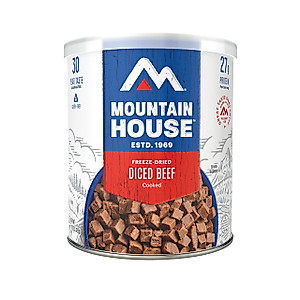 Mountain House Diced Beef | Freeze Dried Survival & Emergency Food | #10 Can | Gluten-Free
