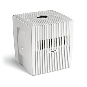 Venta LW25 Comfort Plus Humidifier in White - Filter-Free Evaporative Humidifier for Spaces up to 485 ft²