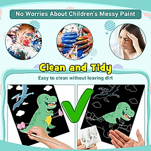 pigipigi Rainbow Scratch Set for Boys: 2 Style Scratch Paper Art Doodle Project Kits Color Crafts Art Supplies DIY Boards Best Birthday Christmas for Children 3 4 5 6 7 8 9 10 11 12 Years Old