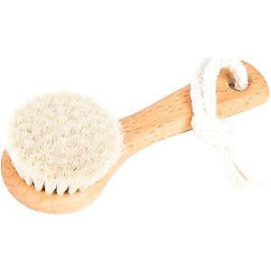 Since 1869 Hand Made in Germany - Sustainable Exfoliating Face Brush, Scrub Cleansing Brush, Exfoliates Skin to Help Reduce Flaking, Fine Lines, Supports Glowing Complexion (Medium Horse Hair Bristle)