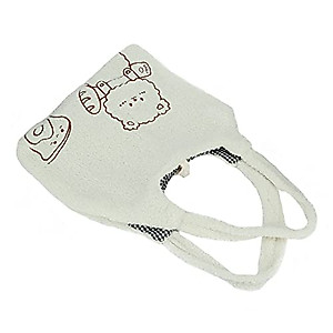 Freie Liebe Cute Bags for Women Tote Bag Aesthetic Girls Fluffy Teddy Bear Purse Plush Shoulder Hobo Handbags