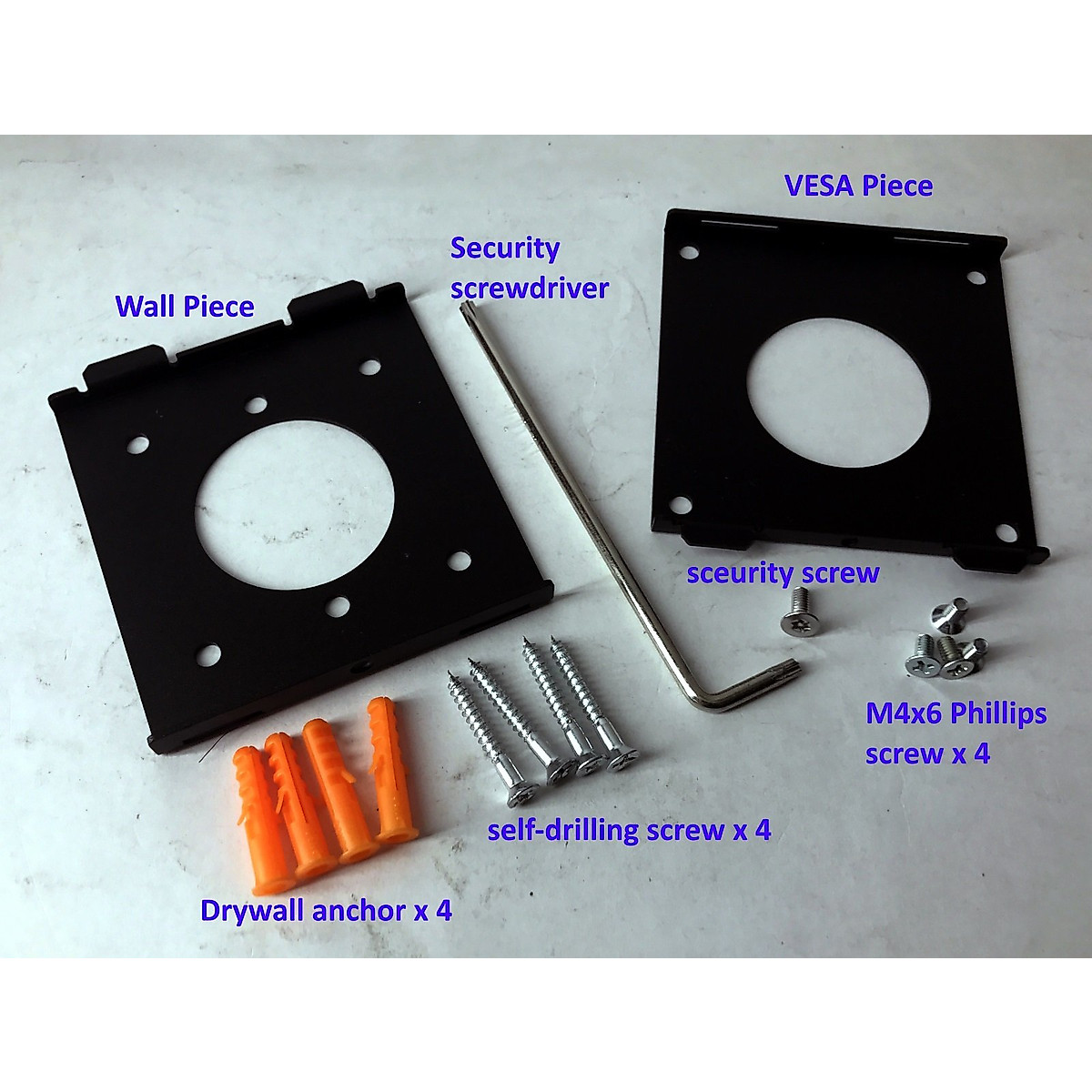 TABcare Security Anti-Theft Acrylic Case for MS Surface Go 1 2 3 as Kiosk, POS, Store, Show Display. Configured as VESA, Wall Mount, Desktop Stand (Black, Wall Mount)