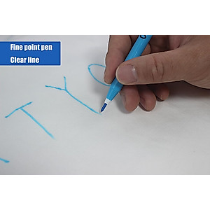 Washable Fabric Markers for Sewing,5 Pack,Blue,Erasable Sewing Markers for Fabric,Water Soluble Embroidery Pen,Fabric Marking Pen,Fabric Marking Pens for Quilting,Sewing Supplies and Accessories