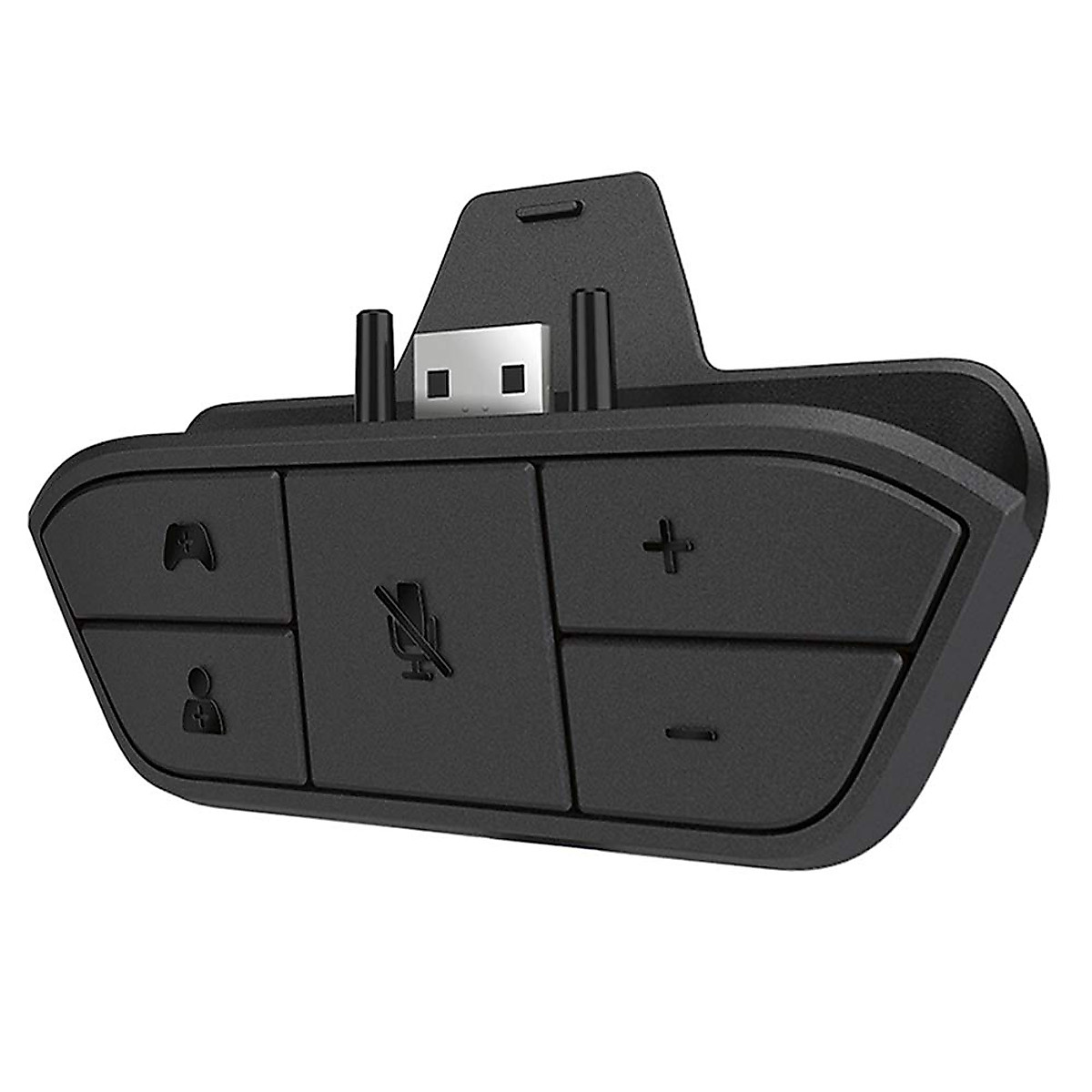 Stereo Headset Adapter for Xbox One and Xbox Series X|S and Elite Controller - Headphone Audio Converter for Voice Chat & Game Sound Mix and Mic Monitoring and Volume Control as Xbox Accessories