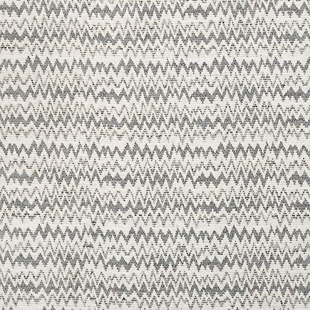 Christopher Knight Home Sade Mid Century Boho Fabric Ottoman, Light Grey Zig Zag Pattern