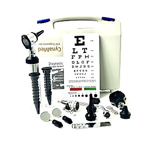 Cynamed Otoscope Diagnostics Ear, Nose and Throat Exam Kit, Perfect Tool for Students