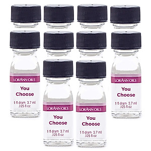 LorAnn SS flavors 10 pack of 1 dram bottles (.125 fl oz - 3.7ml) YOU CHOOSE THE FLAVORS Plus a 1 dram dropper