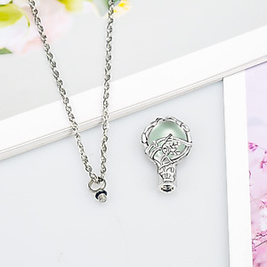 Tree of Life Urn Necklace for Ashes Teardrop Cremation Jewelry with Crystal Love Memorial Jewelry Ash Holder Birthstone Necklaces for Ashes Remembrance Funeral Pendant