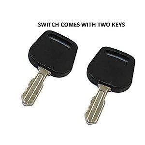 VIRTIONZ MWIRE Ignition Switch with Two Keys Replacement CompatibleReplacement for Husqvarna 532175566 || 175566 || for Riding Lawn Mowers