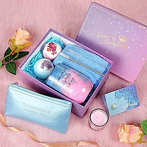 ZOMCHAIN Birthday Gifts for Women, Unique Gift Baskets for Mom Girlfriend Best Friend Sister Gift. Personalized Thank You Gifts for Friends Female. Relaxing Spa Gift Set for Women Gift