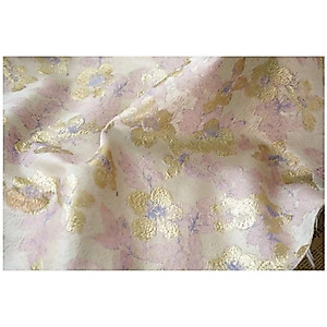 XMTXZYM 2 Meter Yarn Dyed Jacquard Fabric Women's Spring Autumn Dress Decorative Sewing Fabric