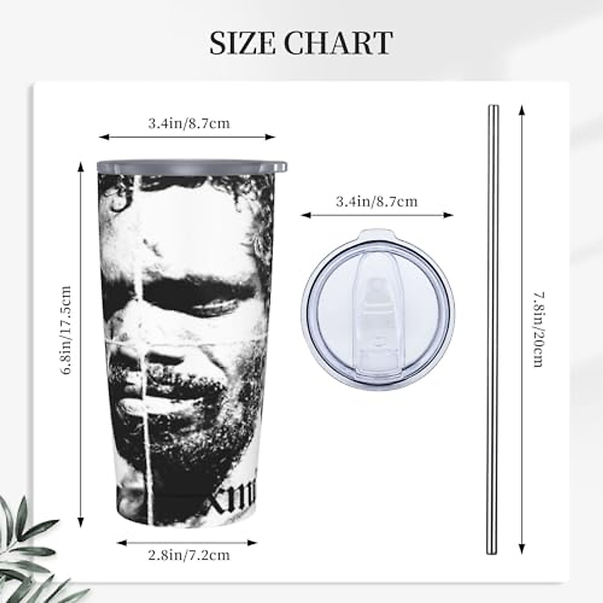 LAZHANG Death Rock Grips Music Stainless Steel Insulated Car Sippy Cup With Lid Travel Mug for Cold Hot 20 oz