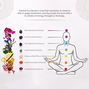 7 Chakra Essential Oil Roll-On Blend Gift Set by Aromafume | 7x 6ml/0.2 fl oz | Aromatherapy Oils for Meditation, Chakra Balance | Yoga & Reiki Gifts | Essential Oil Set for Plexus, Root Chakra & more