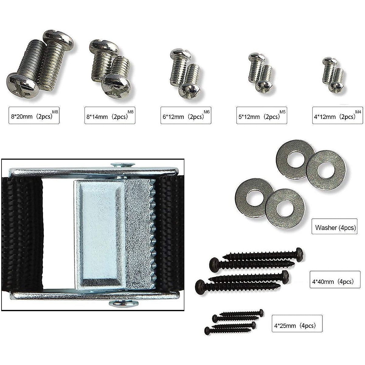 TV and Furniture Anti Tip Straps,Metal Heavy Duty TV Straps Child Safety,Adjustable Safety Furniture Wall Anchors for Baby Proofing Flat Screen TV,Dresser,Bookcase,Cabinets,No Plastic Parts,Pack of 2