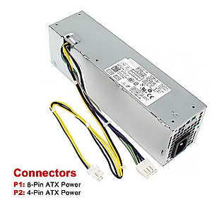 NT1XP YH9D7 255W L255AS-00 PS-3261-2DF Replacement Power Supply for Dell Optiplex 3020 7020 9020 Precision T1700 Small Form Factor (SFF) Systems R7PPW 3XRJ0 V9MVK FP16X H255ES-00 D255AS-00