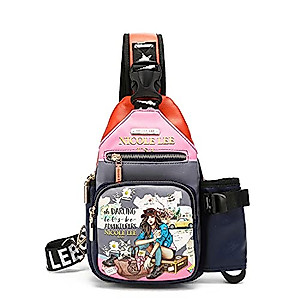 Nicole Lee SLING BACKPACK WITH BOTTLE HOLDER (TOGETHER WE STAND)