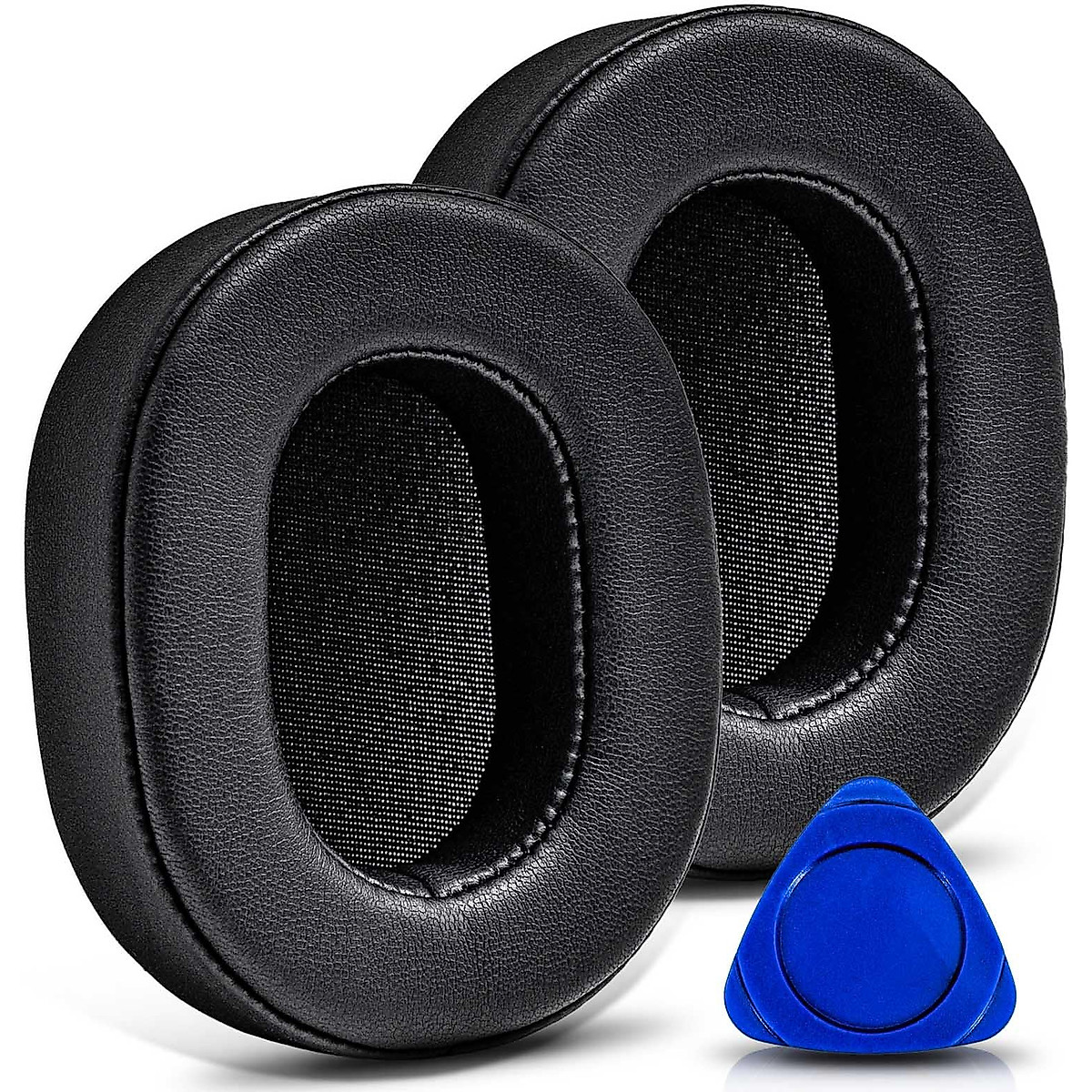 WH 1000XM5 Earpads for WH-1000XM5 (WH1000XM5) by TRANSTEK, Replacement Ear Pads Cushions with High-Density Noise Isolation Foam, Added Thickness-Comfort Leather