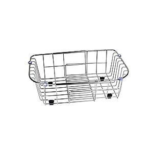 STRAW Kitchen Storage Rack, Expandable Dish Drying Rack, Over the Sink Dish Rack, In Sink Or On Counter Dish Drainer with Utensil