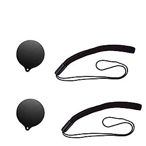 Rubber Lens Cover Cap for GoPro MAX Waterproof 360 Camera with Keeper, ULBTER Elastic Lens Cap Leash Keeper Prevent Lens Cap Lost Accessory for Go pro Max [2+2 Pack]