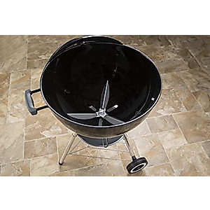 Weber 22-1/2-Inch One-Touch Cleaning System Kit for Grills, Silver