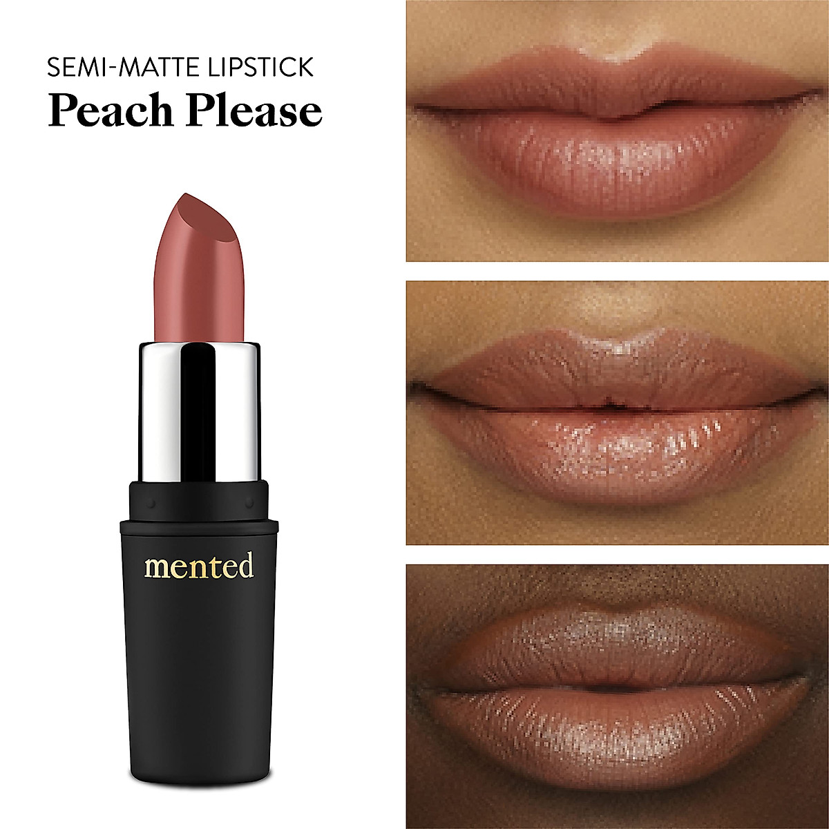 Mented Semi Matte Lipstick (Peach Please)
