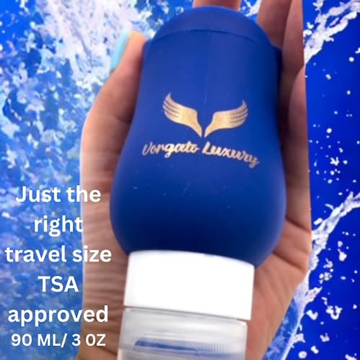 Vorgato Luxury - Travel Toiletry Bottles - Travel Containers for Toiletries Leak proof - Toiletry Bottles - Travel Size Containers - TSA Approved Travel Bottles - 3oz Silicone 4pcs