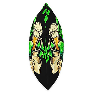 St. Patricks Day Whiskey Beer Patty Day St. Patricks Whiskey Beer Shamrock Clover Patty Day Throw Pillow, 16x16, Multicolor