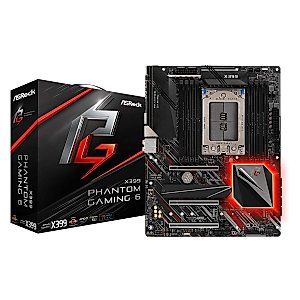 ASROCK Socket TR4 AMD X399, with Chips ATX Gaming Motherboard X399 Phantom Gaming 6