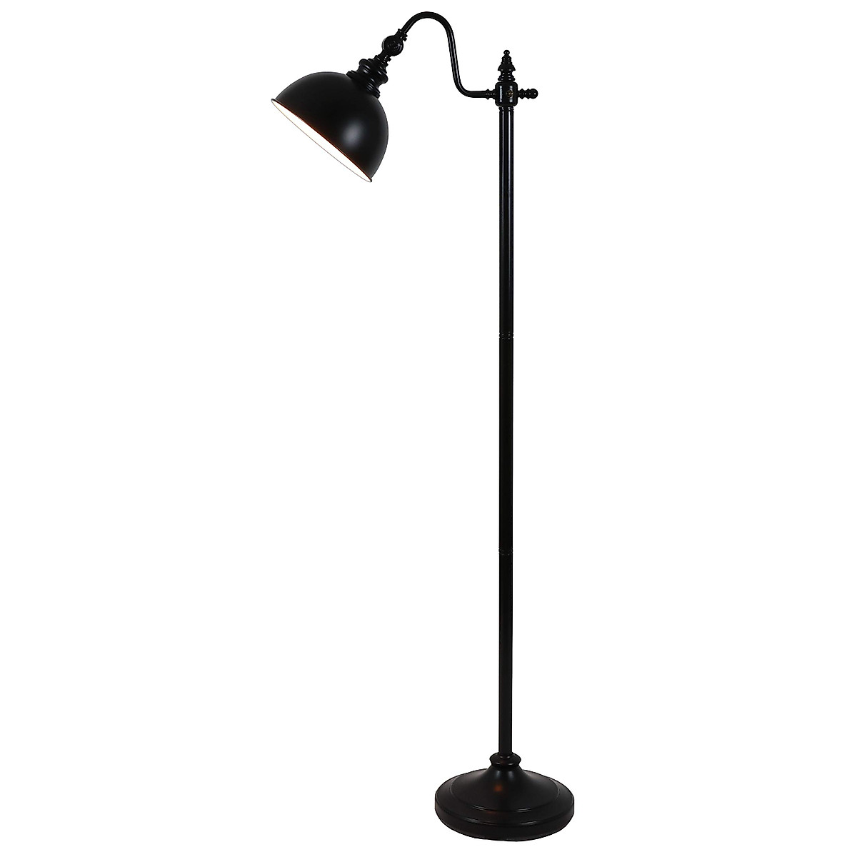 Decor Therapy Chloe Steel Pharmacy Floor Lamp, Matte Black
