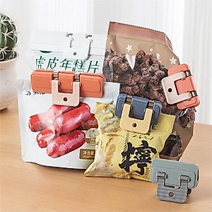 KINTEGOOD 8 PCS Upgrade Magnetic Chip Clips, Food Clips Bag Clips for Food Kitchen Clips for Food Packages, Chip Bag Clips Wide Open Bag Clips for Food Storage Chip Clips with Tight Seal Grip